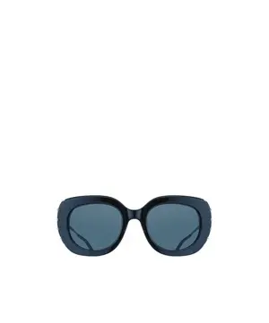 Matsuda Stud-embellished Oversized-frame Sunglasses - Blue