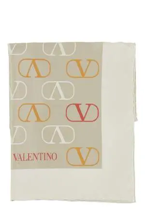 Valentino Garavani Logo Scarf - Nude