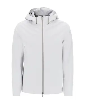 Herno Zip-up Hooded Windbreaker Jacket