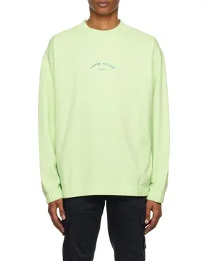 Stone Island Logo Print Crewneck Sweatshirt