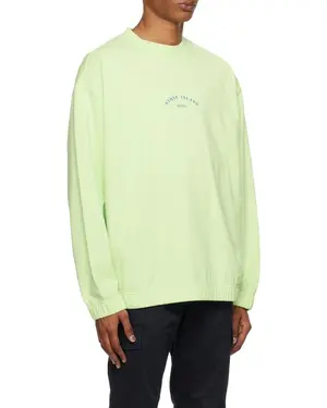 Stone Island Logo Print Crewneck Sweatshirt