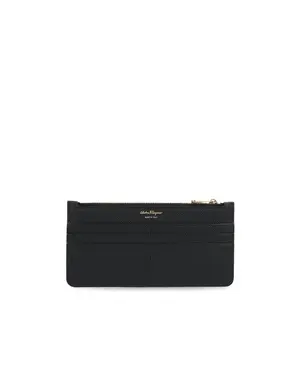 FERRAGAMO Gancini Zipped Credit Card Holder