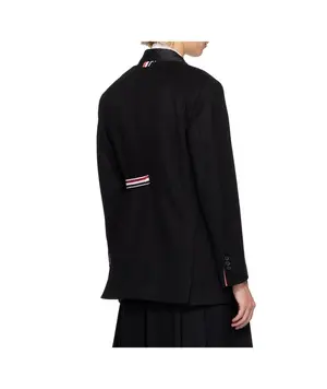 Thom Browne Narrow Jacket With Tricolor Detailing