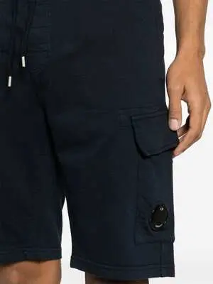 C.P. COMPANY Cargo Fleece Shorts - Black