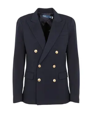 Polo Ralph Lauren Double-breasted Buttoned Blazer - Black