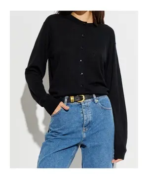 BY MALENE BIRGER Montie Buttoned Cardigan - Black