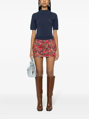 VIVIENNE WESTWOOD Bea Knitted High Neck T-shirt