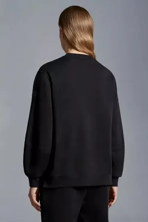 Moncler Crewneck Sweatshirt With Embossed Logo