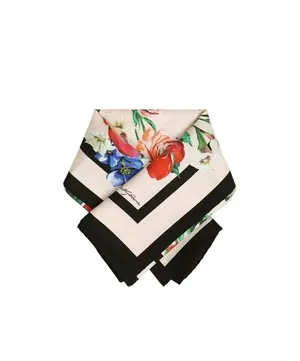 Dolce & Gabbana Floral-print Scarf Pink