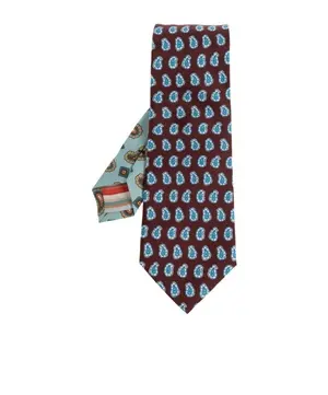 Paul Smith Paisley Print Neck Tie - Red