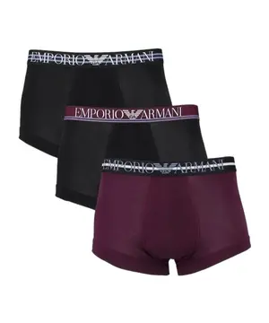 Emporio Armani Logo Underwear Three-piece - Black