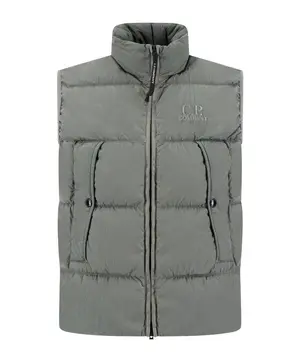 C.P. COMPANY Quilted Padded Vest - Gray