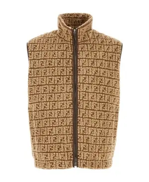 Fendi Zip Up Vests For Men