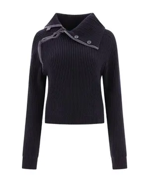 Jacquemus Asymmetric Mock-neck Sweater