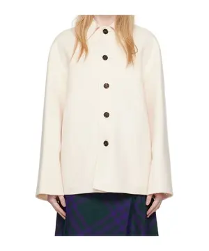 Burberry Single-breasted Wool Jacket