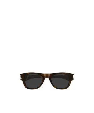 Saint Laurent Shell-pattern Sunglasses - Tortoise