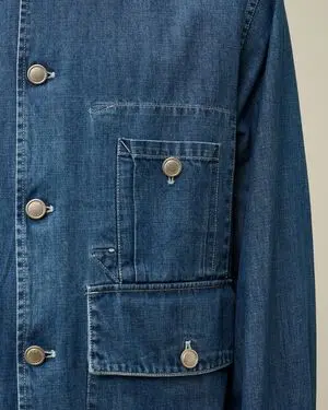 C.P. COMPANY Long-sleeved Denim Jacket With Classic Collar