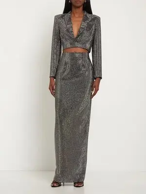 Roland Mouret Diamante Embellished Maxi Skirt
