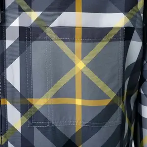 Burberry Geometric-pattern Printed Zipped Shirt - Gray