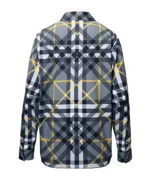 Burberry Geometric-pattern Printed Zipped Shirt