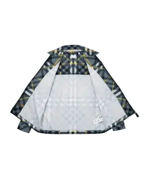 Burberry Geometric-pattern Printed Zipped Shirt