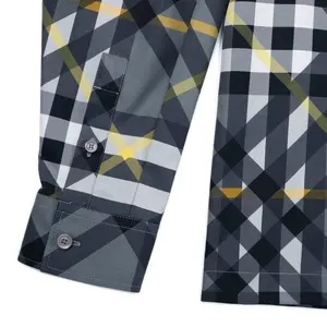 Burberry Geometric-pattern Printed Zipped Shirt