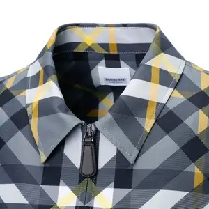 Burberry Geometric-pattern Printed Zipped Shirt