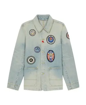 Kenzo Travel Denim Jacket With Patches