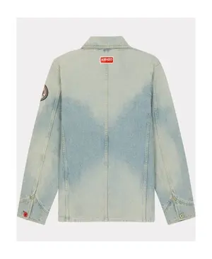 Kenzo Travel Denim Jacket With Patches