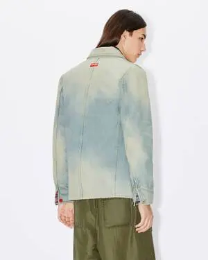 Kenzo Travel Denim Jacket With Patches