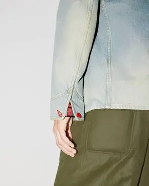 Kenzo Travel Denim Jacket With Patches