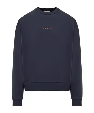 Marni Logo Printed Crewneck Sweatshirt