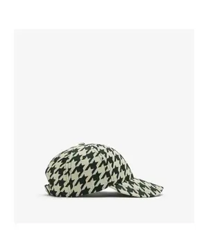 Burberry Houndstooth Pattern Cotton Cap