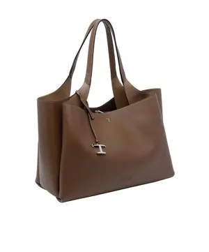 TOD'S Timeless Logo Embossed Medium Tote Bag