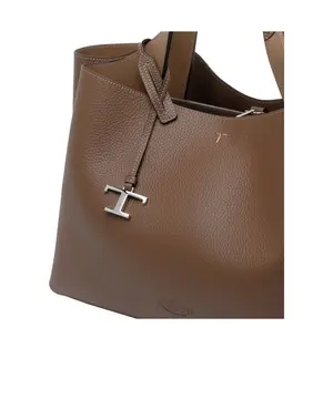 TOD'S Timeless Logo Embossed Medium Tote Bag
