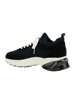 Tory Burch Logo Patch Knit Lace-up Sneakers