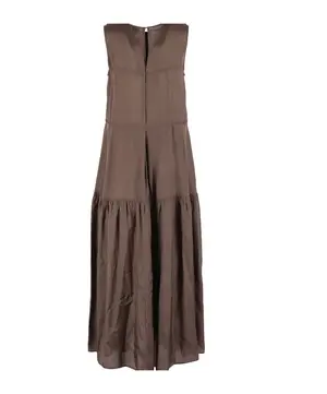 Aspesi Sleeveless Gathered Maxi Dress