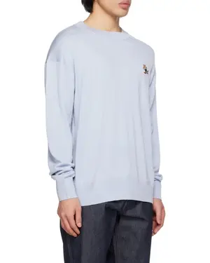 Maison Kitsuné Ribbed-edges Wool Sweatshirt