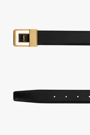 Saint Laurent La 66 Buckle Belt - Black