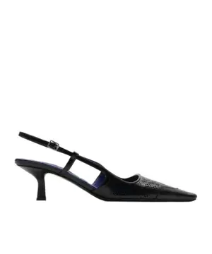 Burberry Square-toe Slingback Pumps