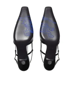 Burberry Square-toe Slingback Pumps