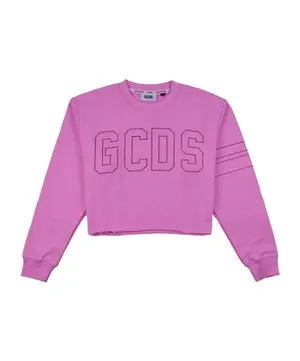Gcds Embellished Logo Cropped Sweater