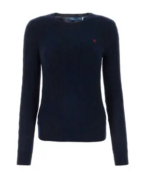 Polo Ralph Lauren Cable-knit Jumper With Embroidered Pony - Black