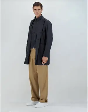 Herno Single Breasted Layered Shell Coat