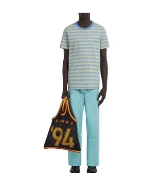 Marni Logo Printed Mesh Tank Top