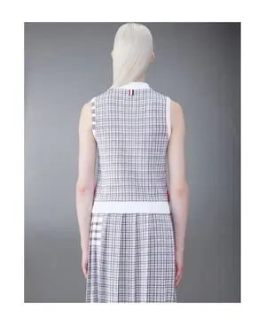 Thom Browne Four-bar Knitted Vest