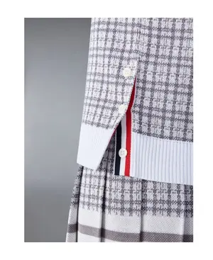 Thom Browne Four-bar Knitted Vest