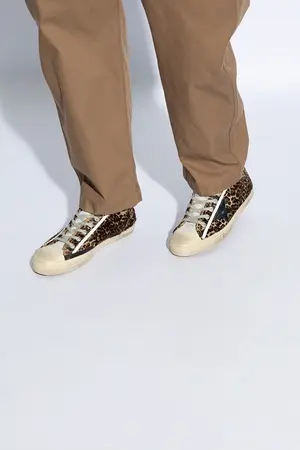 GOLDEN GOOSE V-star 2 Leopard Print Sneakers