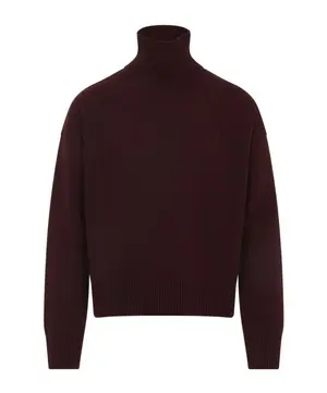 AMI Paris Knitted Jumper With High Neck