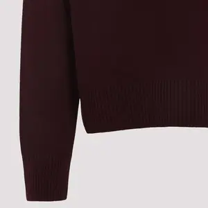 AMI Paris Knitted Jumper With High Neck